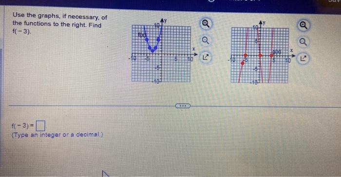 Solved Use the graphs, if necessary, of the functions to the | Chegg.com