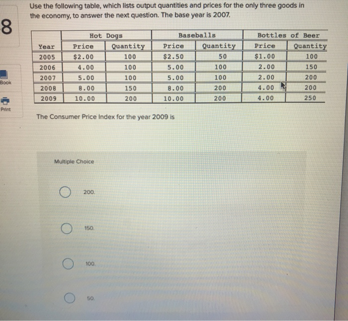 Solved Use the following table, which lists output | Chegg.com