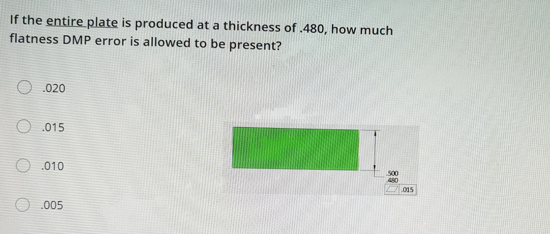Solved If the entire plate is produced at a thickness of | Chegg.com