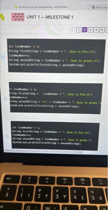 Which of the following would output this to the | Chegg.com