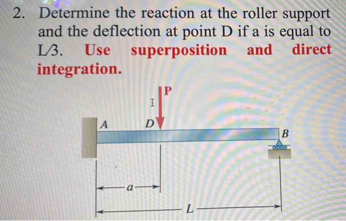 Solved 2. Determine the reaction at the roller support and | Chegg.com