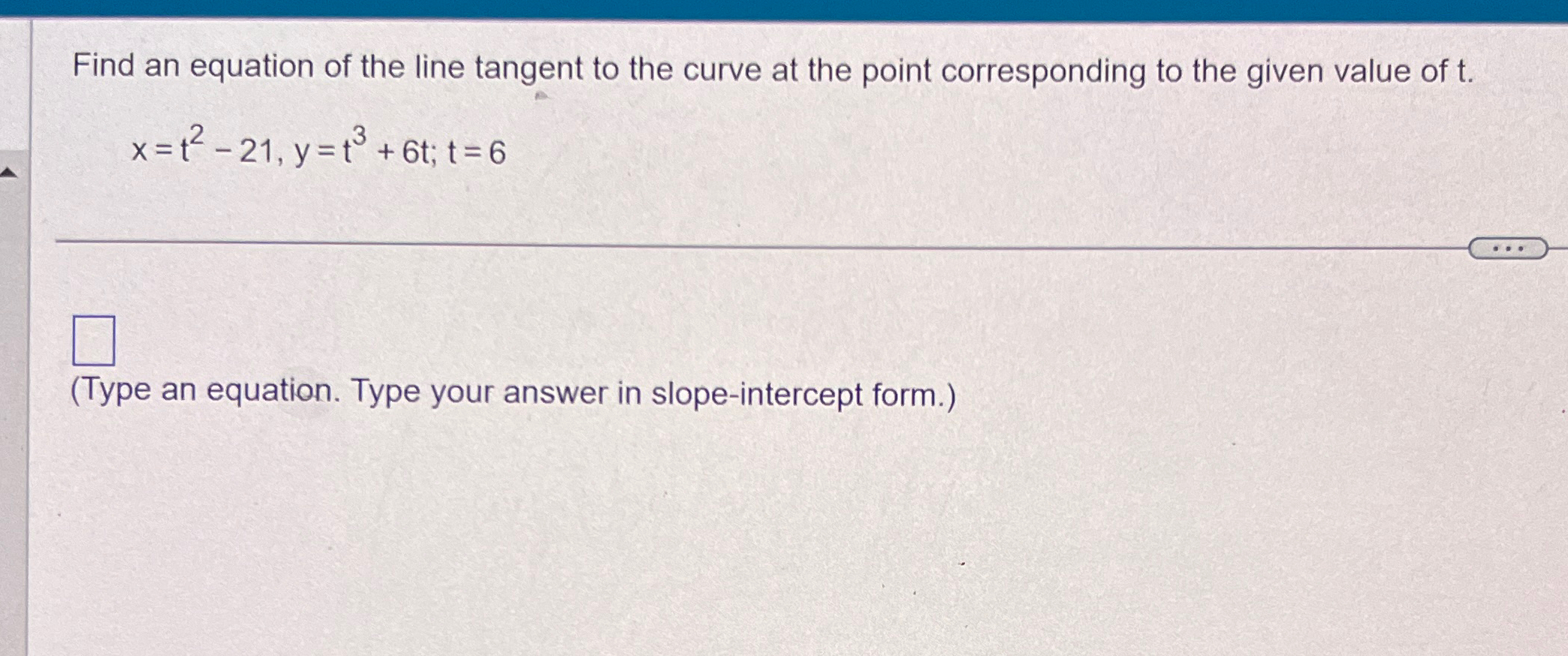 Solved Find an equation of the line tangent to the curve at | Chegg.com