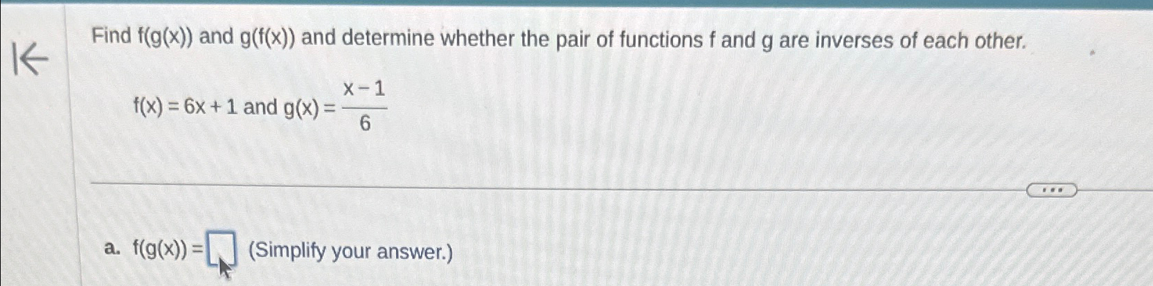 Solved Find F G X ﻿and G F X ﻿and Determine Whether The