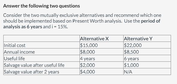 Solved Answer the following two questionsConsider the two | Chegg.com