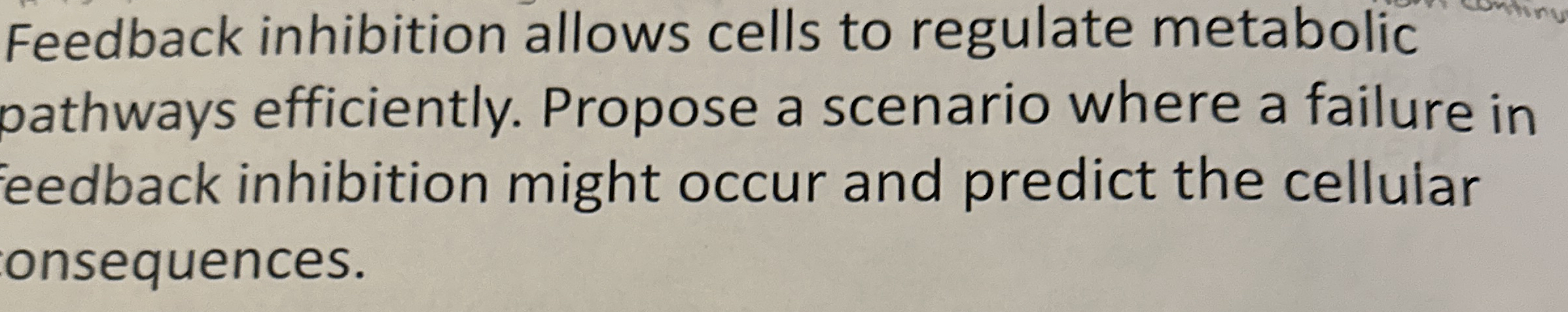Solved Feedback inhibition allows cells to regulate | Chegg.com