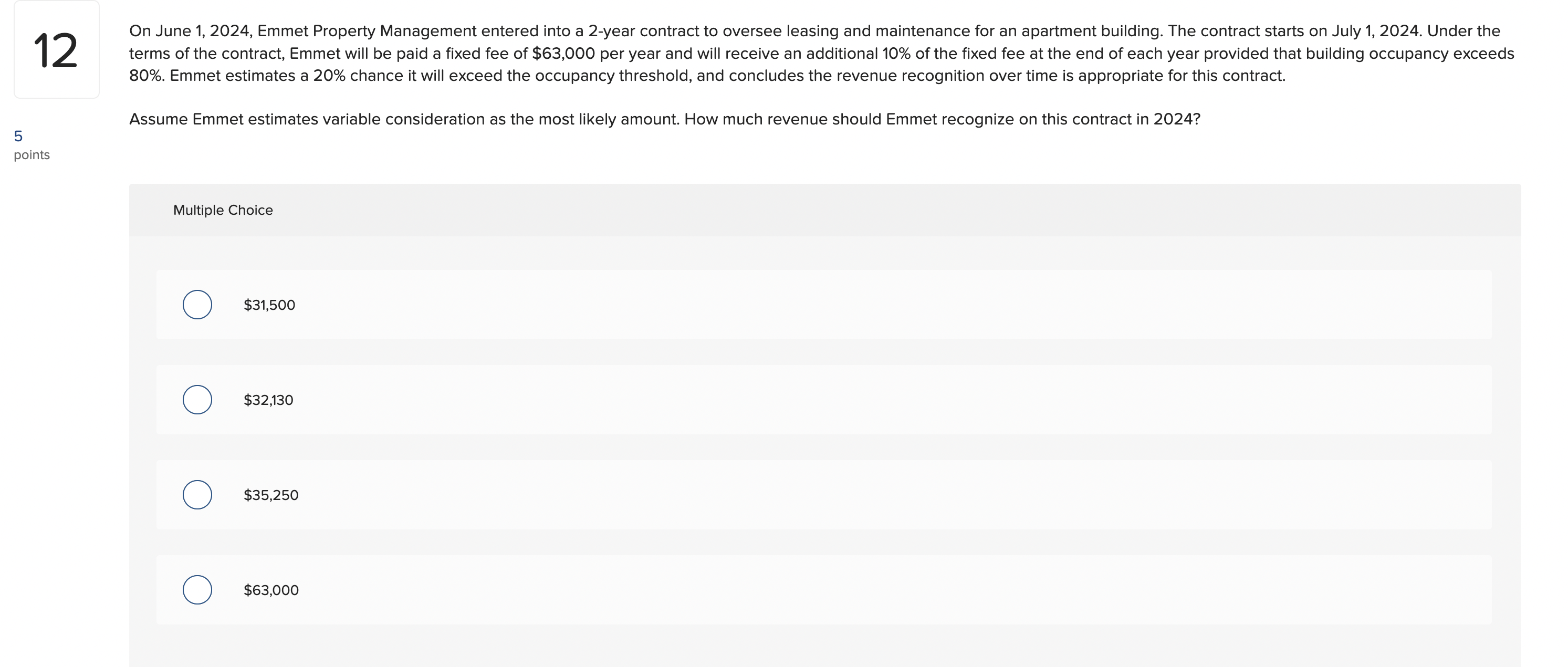 Solved On June 1, 2024, ﻿Emmet Property Management entered | Chegg.com