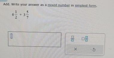 Solved Add. Write your answer as a mixed number in simplest | Chegg.com