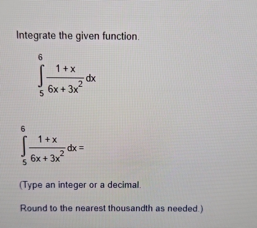 Solved Integrate the given | Chegg.com