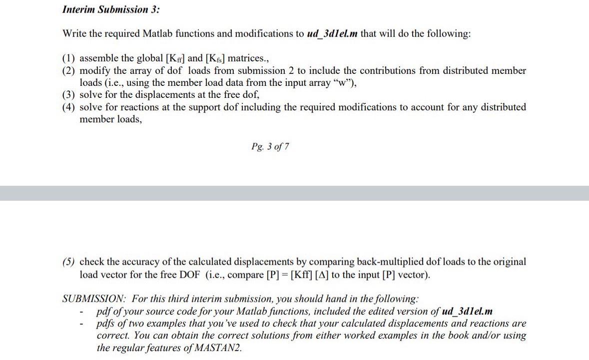 Solved Write the required Matlab functions and modifications | Chegg.com