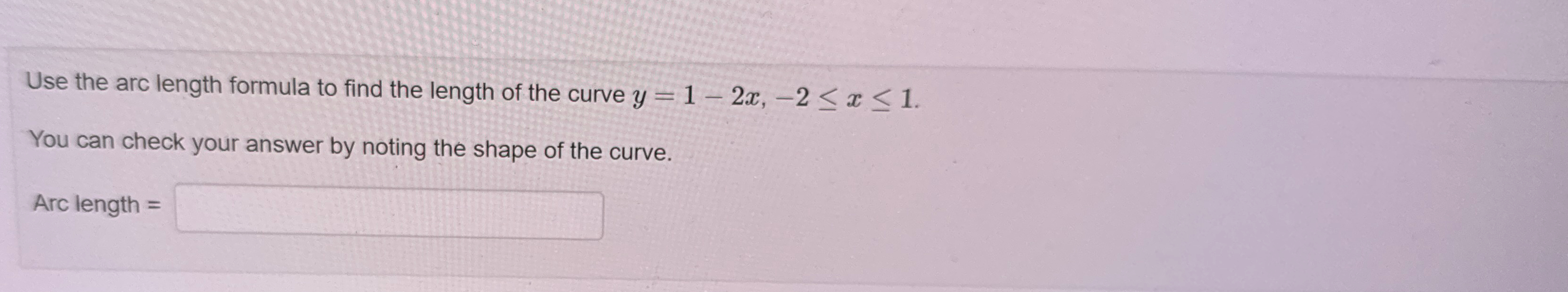 Solved Use the arc length formula to find the length of the | Chegg.com