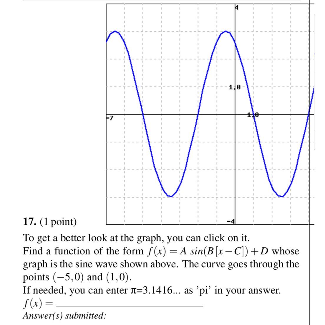 Solved (1 ﻿point) | Chegg.com