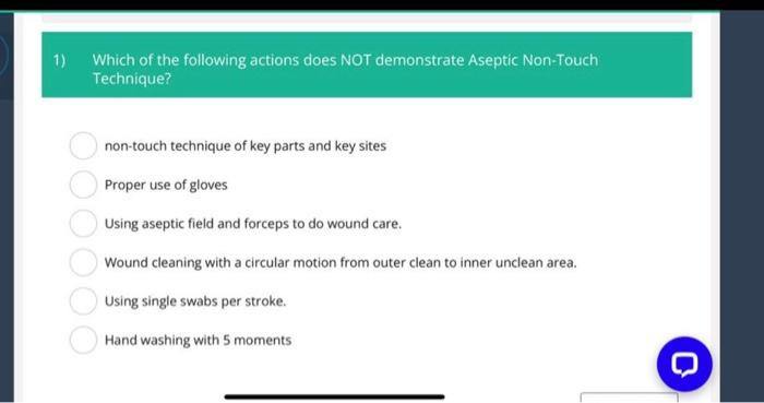 Solved 1) Which of the following actions does NOT | Chegg.com