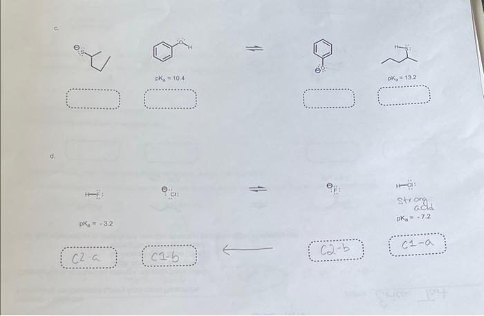 Solved Classify each reactant as strong conjugate base (cbs) | Chegg.com