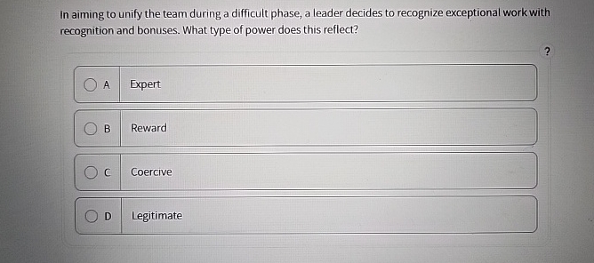 High Quality SOLUTION In aiming to unify the team during a difficult phase, | Chegg.com
