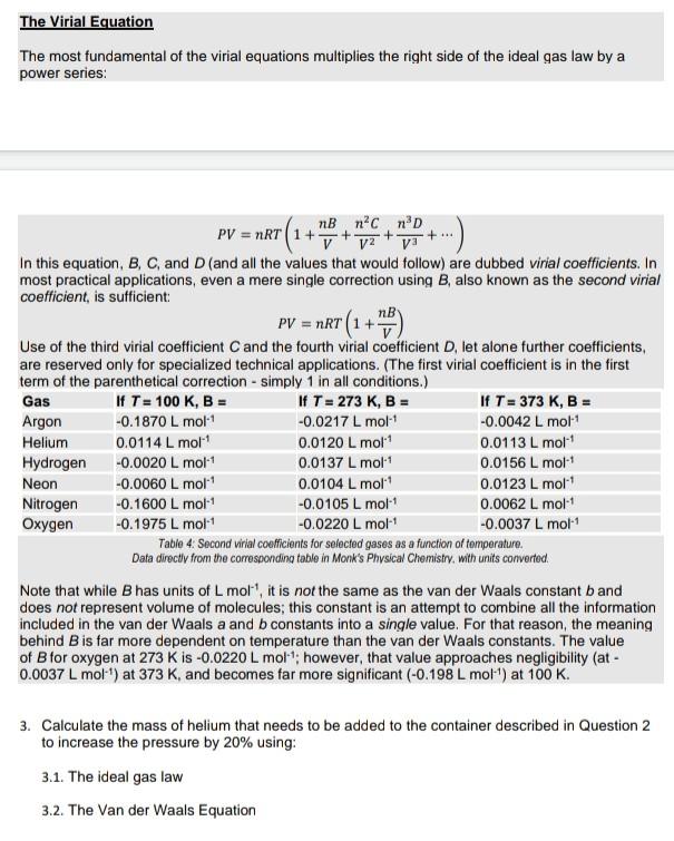 Solved 2. A rigid tank, with a volume of 10m3 contains 3kg | Chegg.com