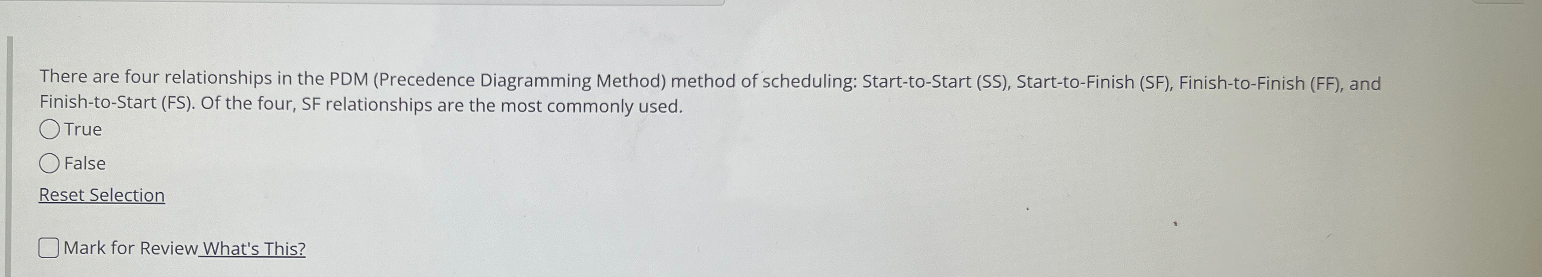 Solved There are four relationships in the PDM (Precedence | Chegg.com