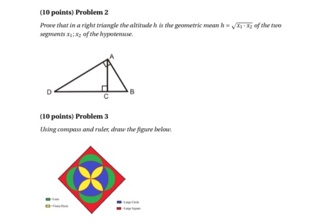 Solved (10 points) Problem 2 Prove that in a right triangle | Chegg.com Solved (10 points) Problem 2 Prove that in a right triangle | Chegg.com