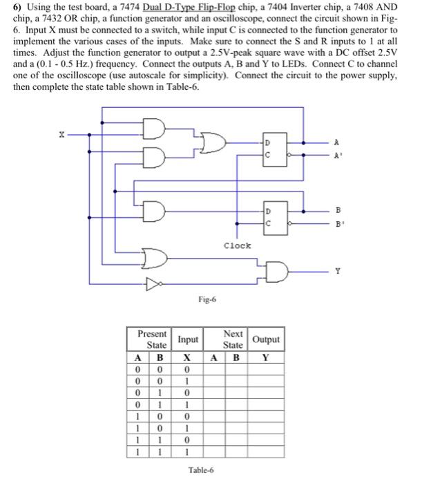 Solved 5) Using the test board, one 7476 Dual JK Flip-Flop | Chegg.com