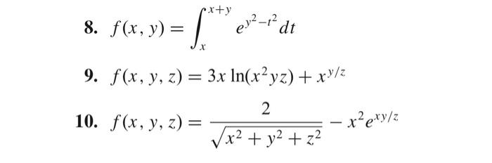 Solved In exercises 1-10, find all first-order partial | Chegg.com