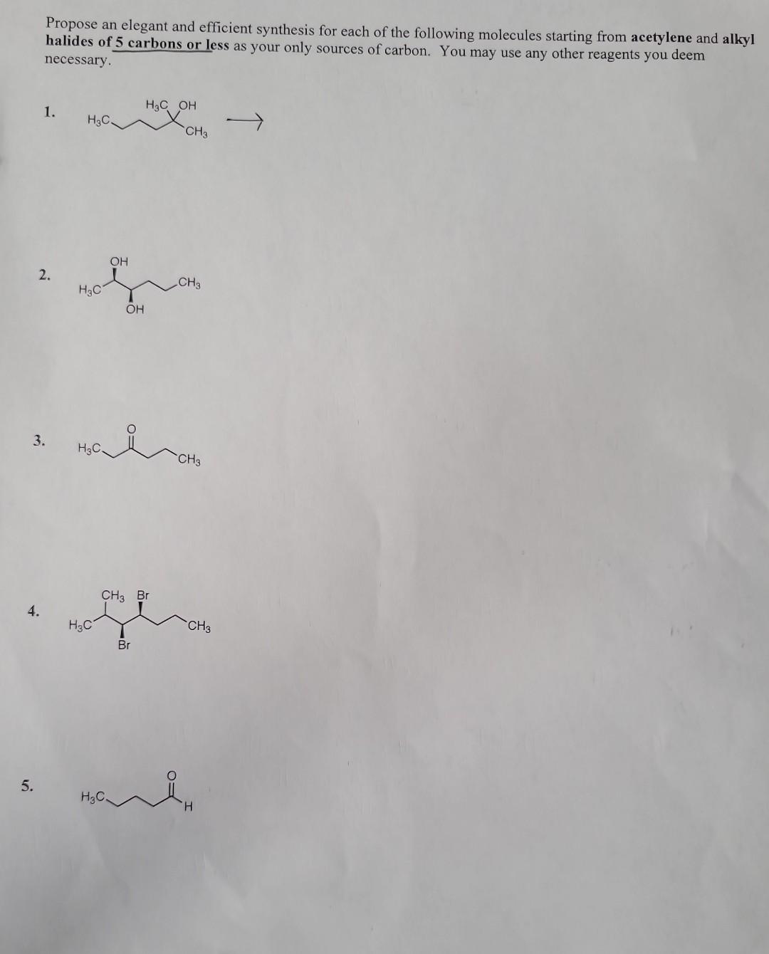 Solved Propose an elegant and efficient synthesis for each | Chegg.com