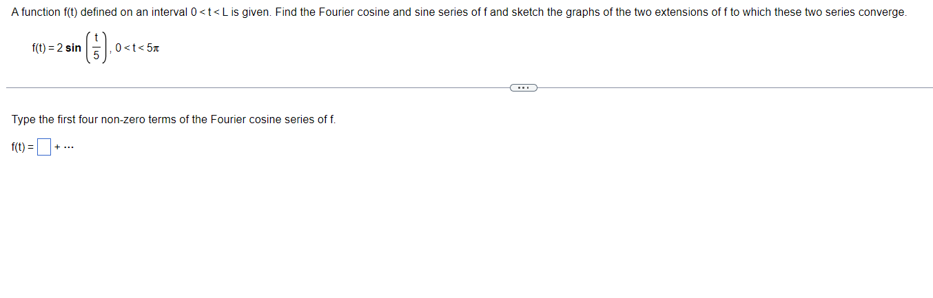 Solved ask expert A function f(t) ﻿defined on an interval | Chegg.com