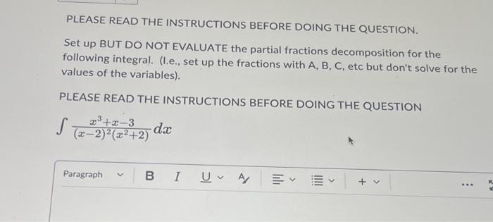 Solved please hell!!!PLEASE READ THE INSTRUCTIONS BEFORE | Chegg.com