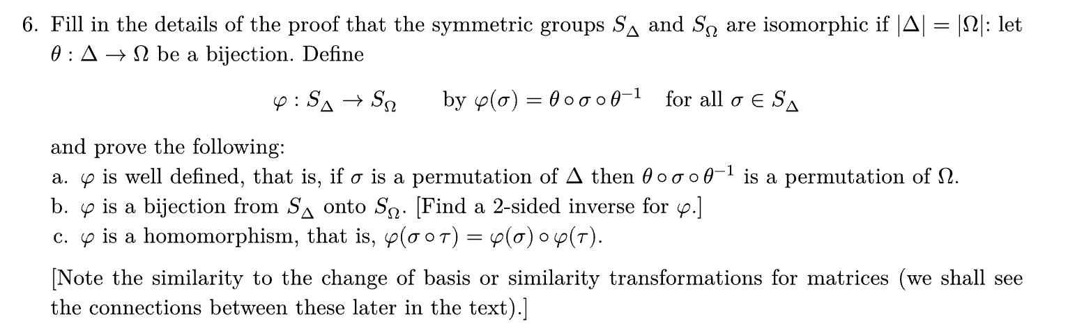 Solved Fill in ﻿the details of ﻿the proof that the symmetric | Chegg.com