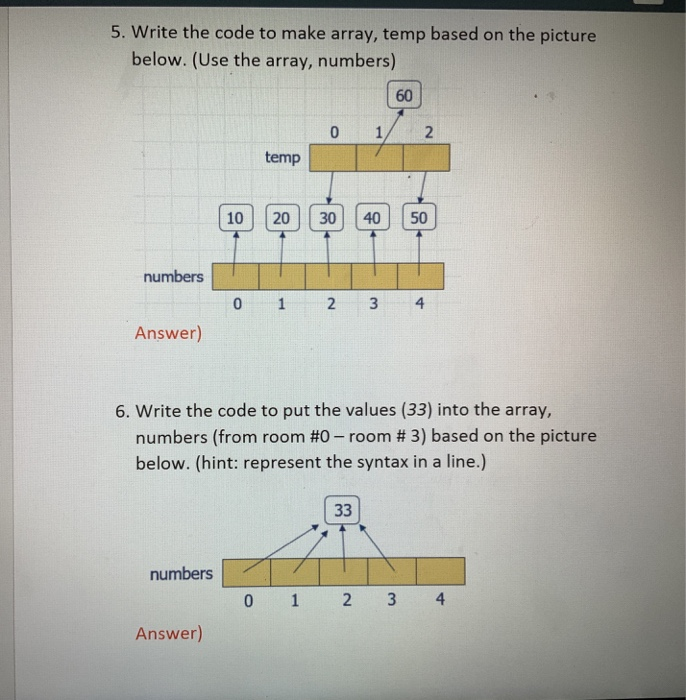 1. Write a simple code for each question. a) An ( ) | Chegg.com