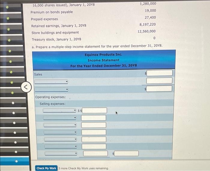 Solved Comprehensive Problem 4 Part 2: Note: You must | Chegg.com