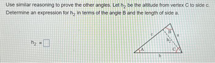 Solved Use similar reasoning to prove the other angles. Let | Chegg.com