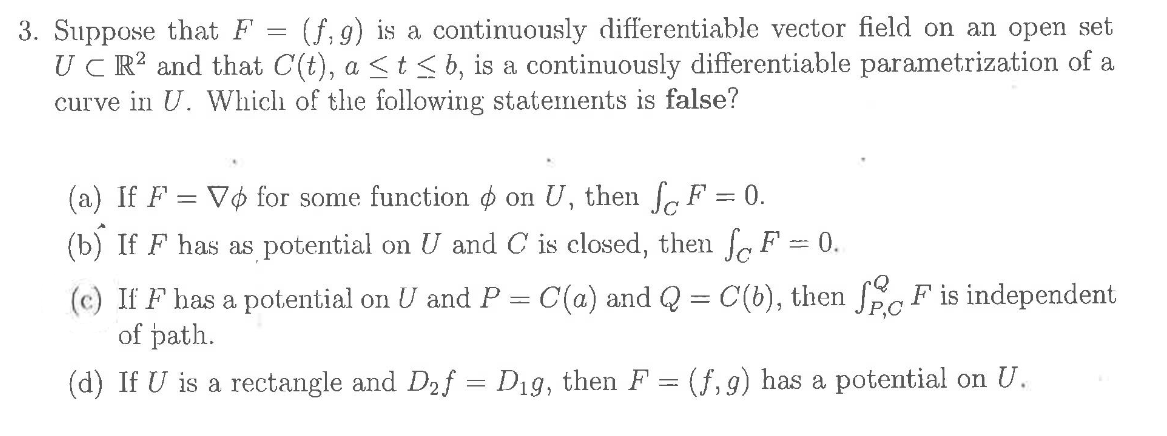 Solved Suppose that F=(f,g) ﻿is a continuously | Chegg.com