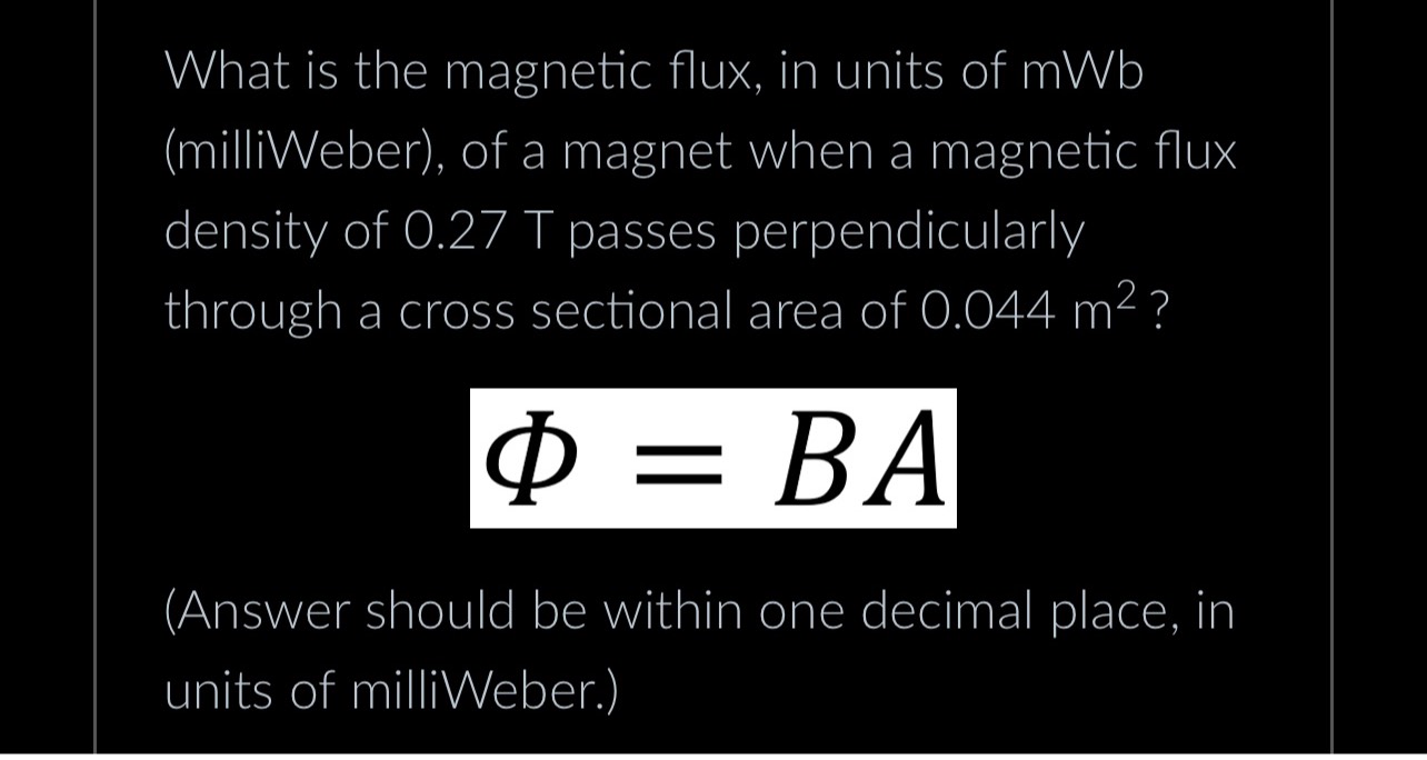Solved What is the magnetic flux, in units of | Chegg.com