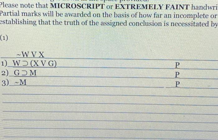 Solved Please note that MICROSCRIPT or EXTREMELY FAINT | Chegg.com