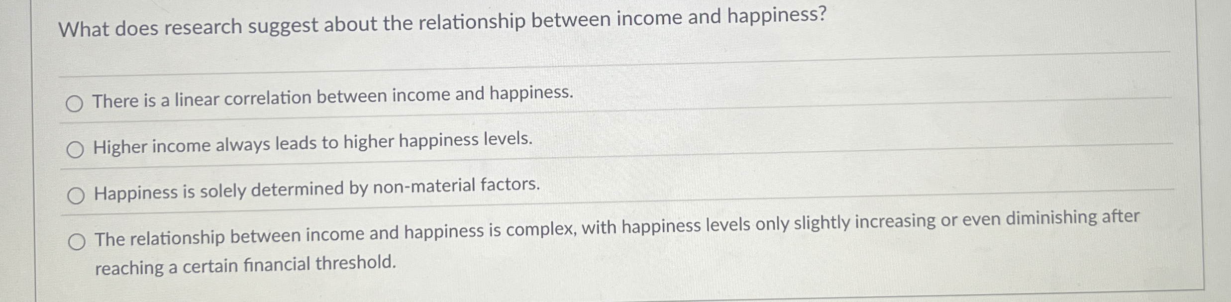 Solved What does research suggest about the relationship | Chegg.com