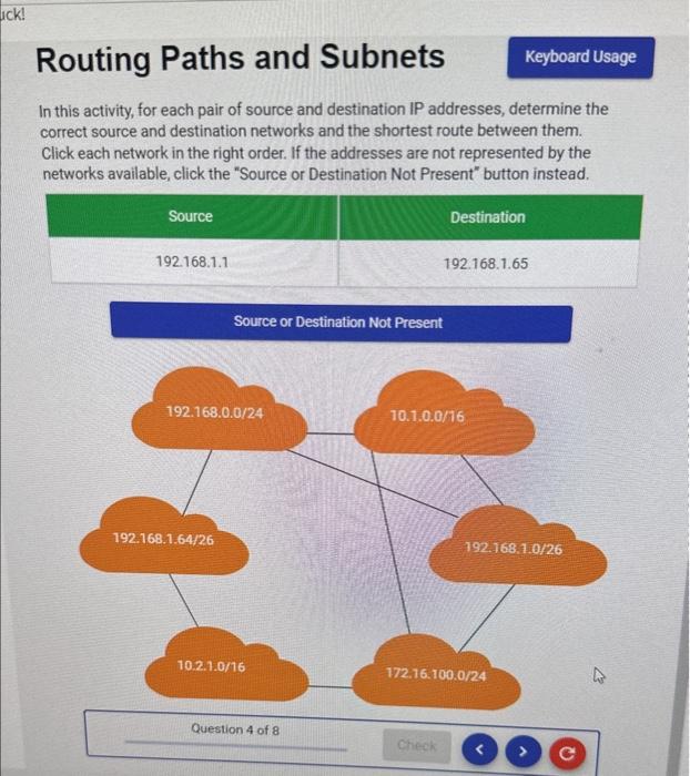 Solved In this activity, for each pair of source and | Chegg.com