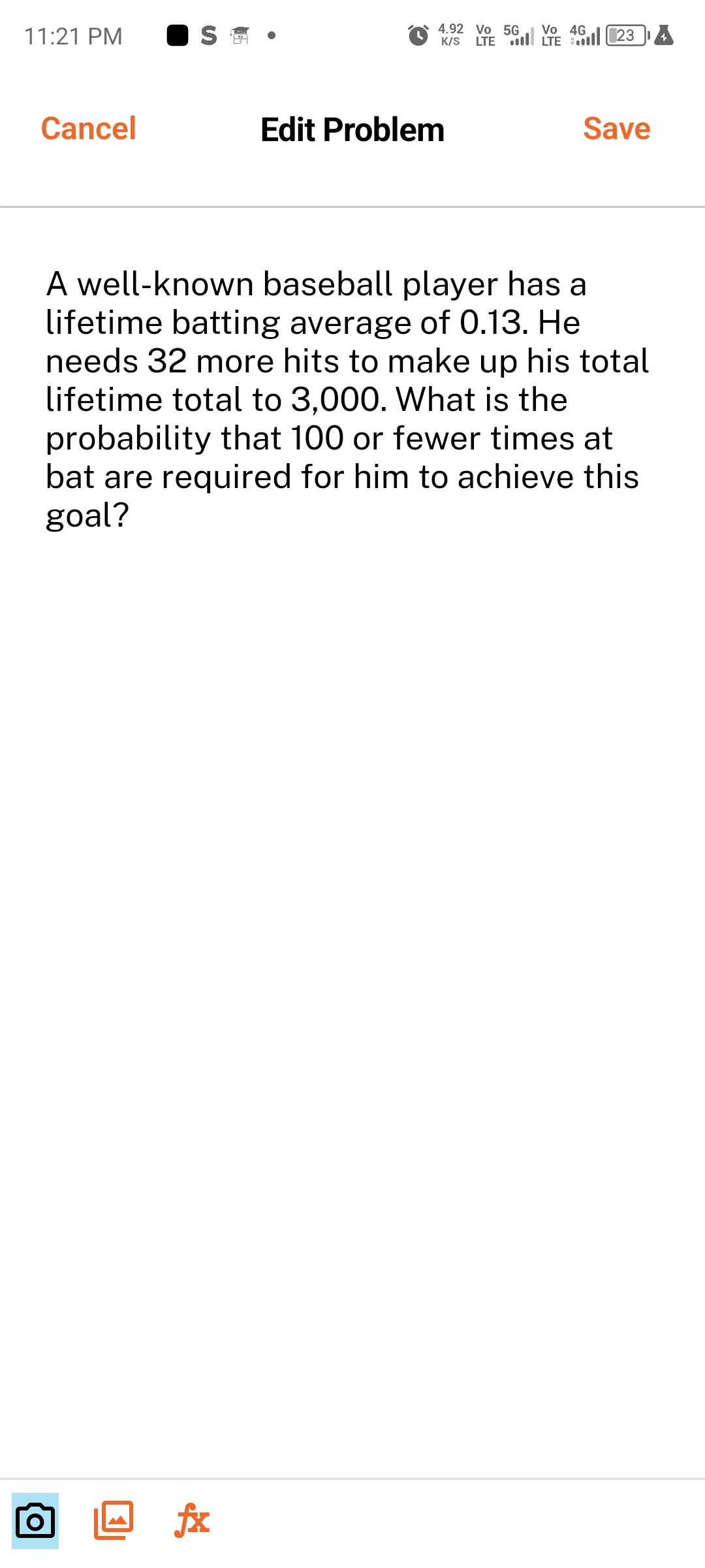 Solved A well-known baseball player has alifetime batting | Chegg.com