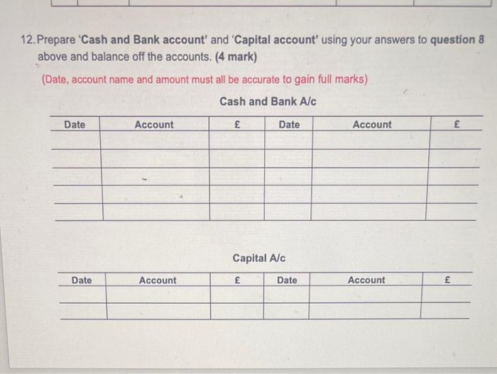 Solved Use following information to answer question 11 and | Chegg.com