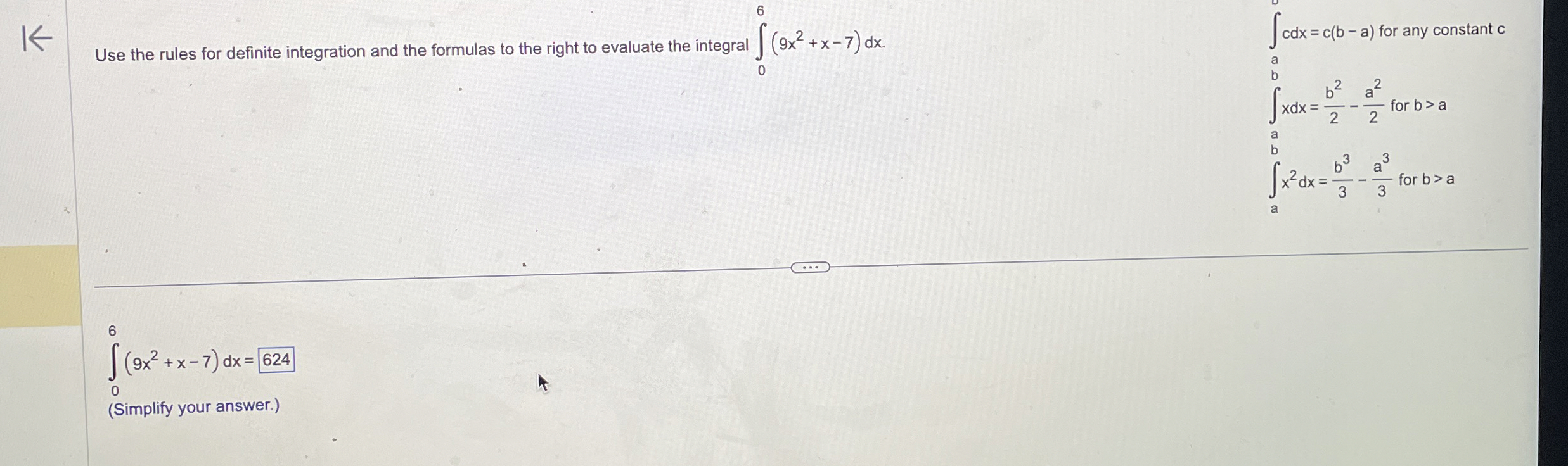 Solved Use the rules for definite integration and the | Chegg.com