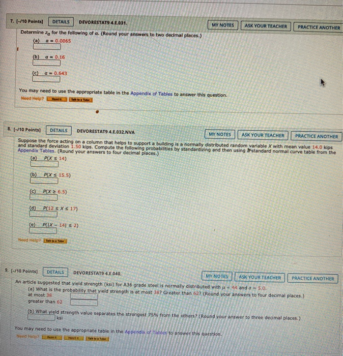 Solved My Notes Ask Your Teacher Practice Another 7 10