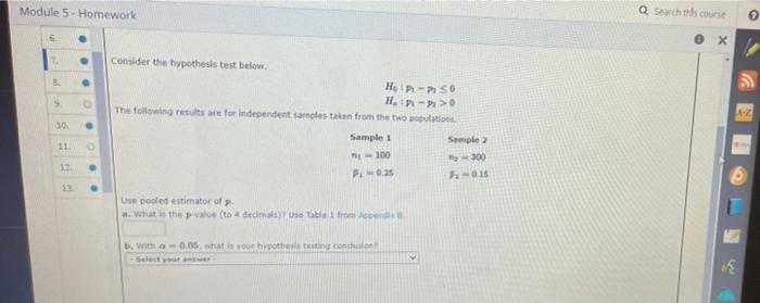 Solved Module 5 - Homework Q Search this course X 3 Consider | Chegg.com