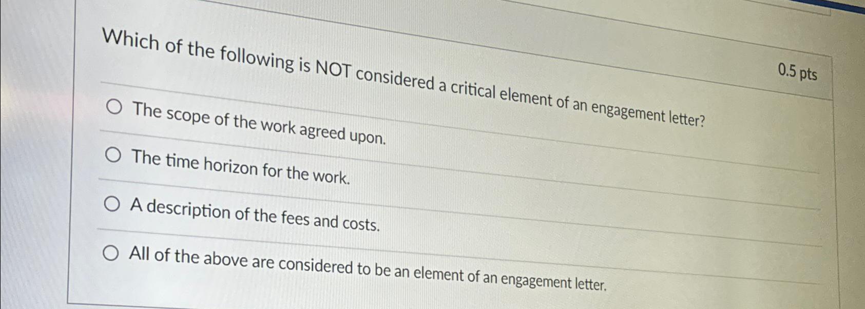 Solved Which of the following is NOT considered a critical | Chegg.com