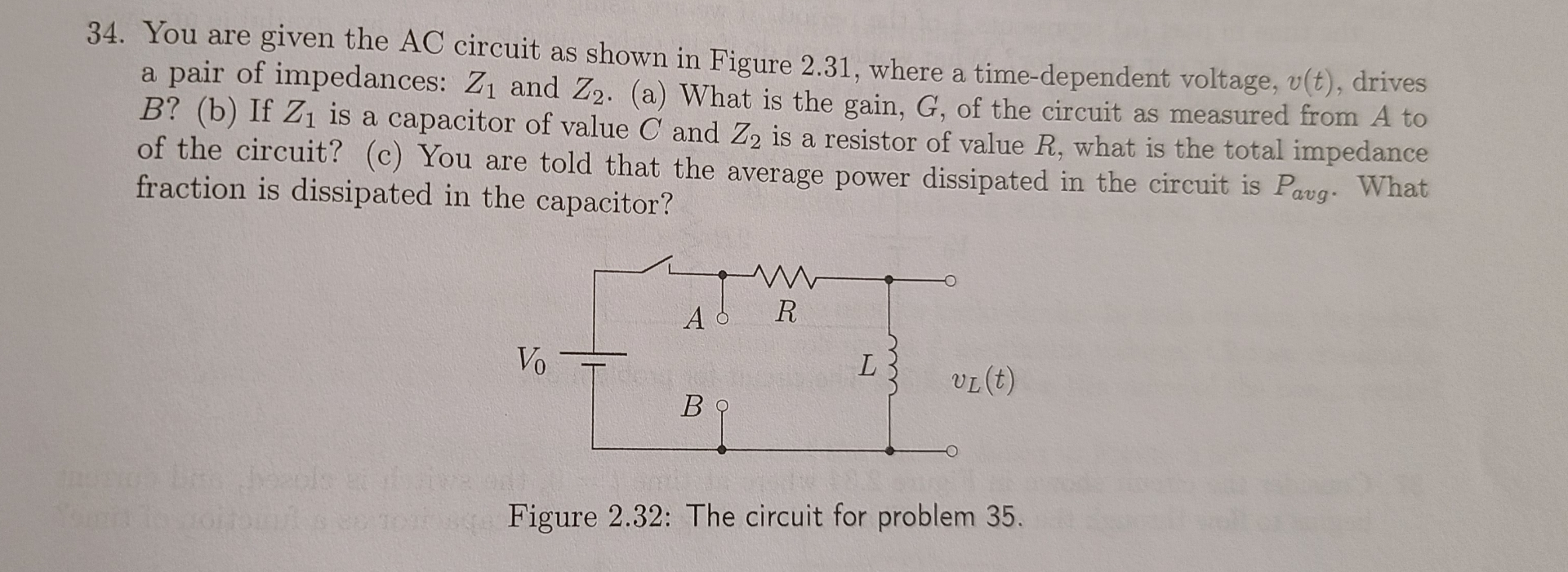 You are given the AC ﻿circuit as shown in Figure | Chegg.com