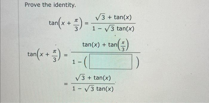 Solved Prove the identity. | Chegg.com
