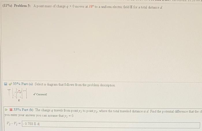Solved (11\%) Problem 2: Congder two points man electne Geld | Chegg.com