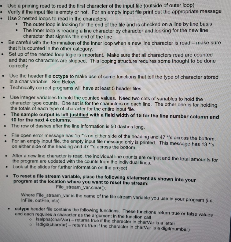 Solved . Use a priming read to read the first character of | Chegg.com