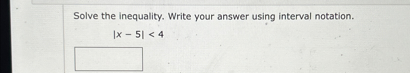 Solved Solve the inequality. Write your answer using | Chegg.com