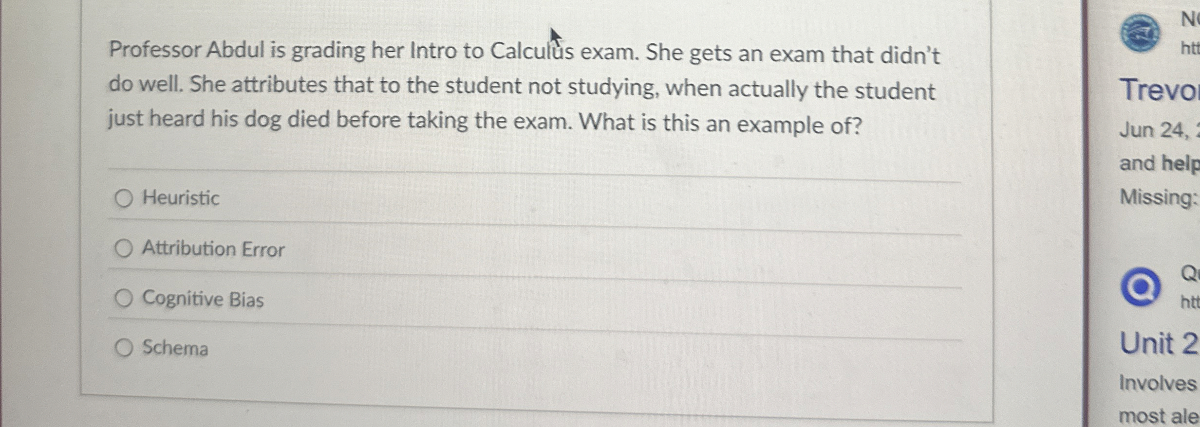 Solved Professor Abdul is grading her Intro to Calculus | Chegg.com