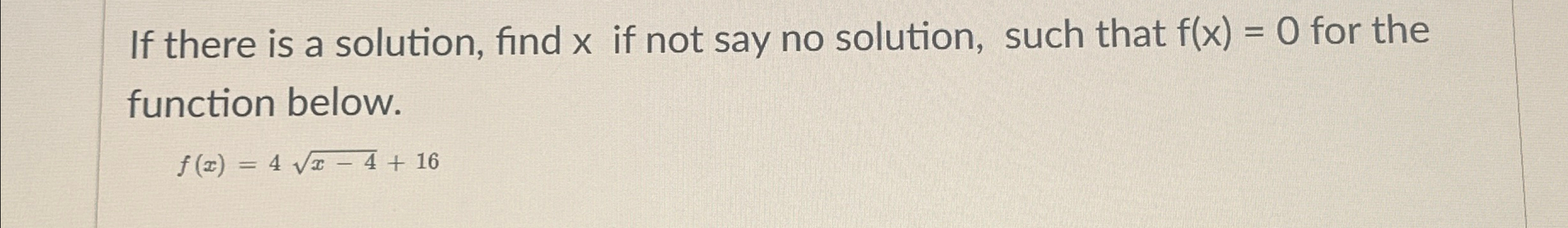Solved If there is a solution, find x ﻿if not say no | Chegg.com