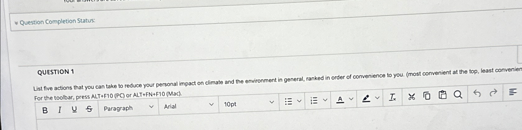Solved Question Completion Status:QUESTION 1List five | Chegg.com