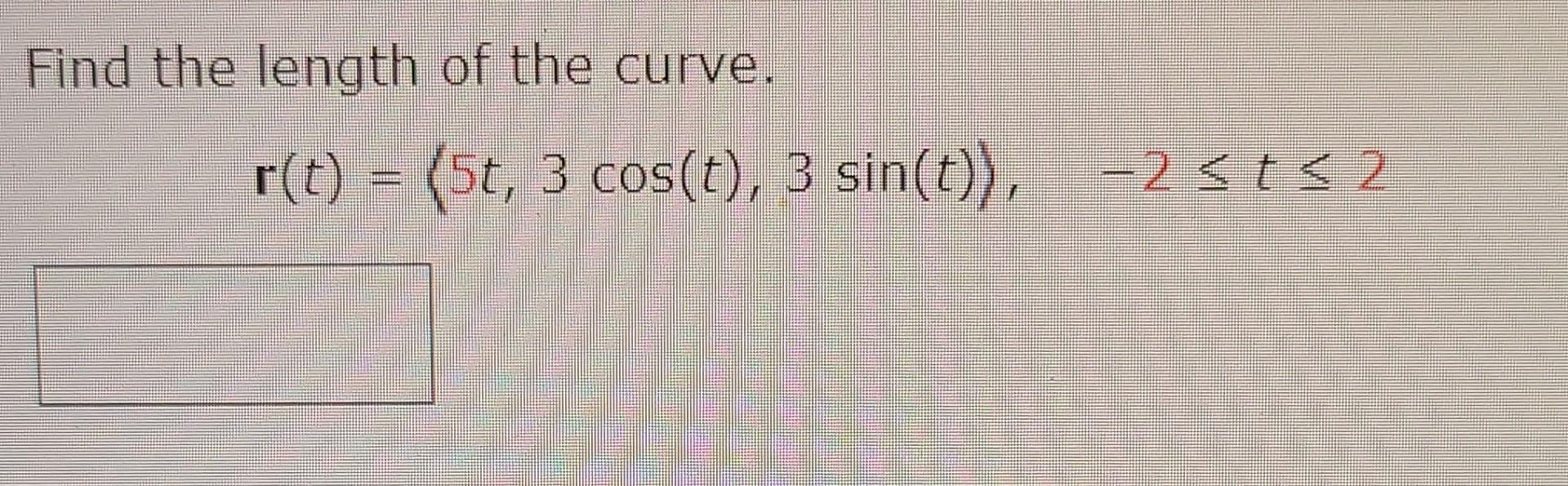 Solved Find the length of the curve. | Chegg.com